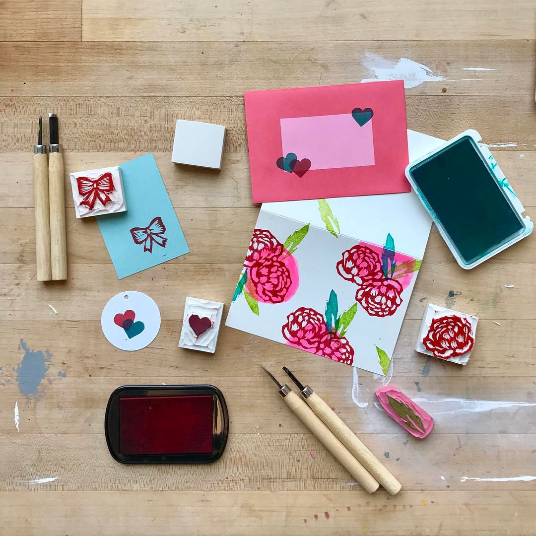 Carved Eraser Stamps by CBTV Live - Creativebug