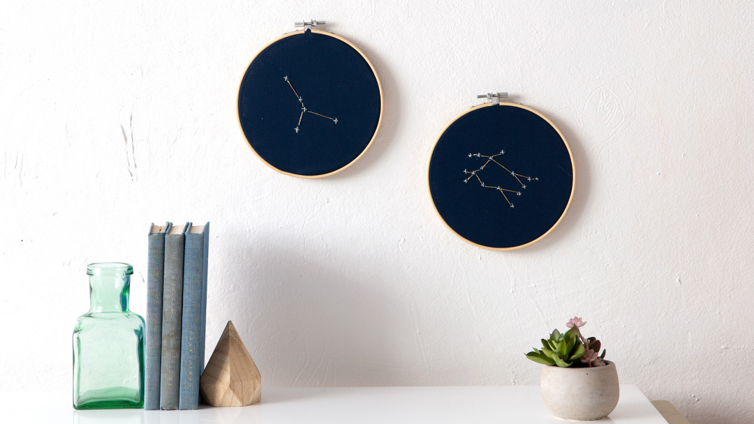 Embroidered Constellations by Faith Hale - Creativebug