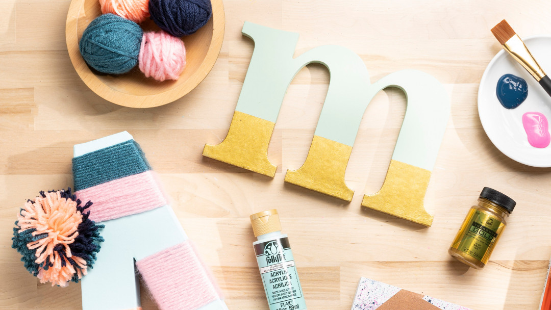 DIY Letter Decor by Kyra Balentine of Plaid Crafts - Creativebug