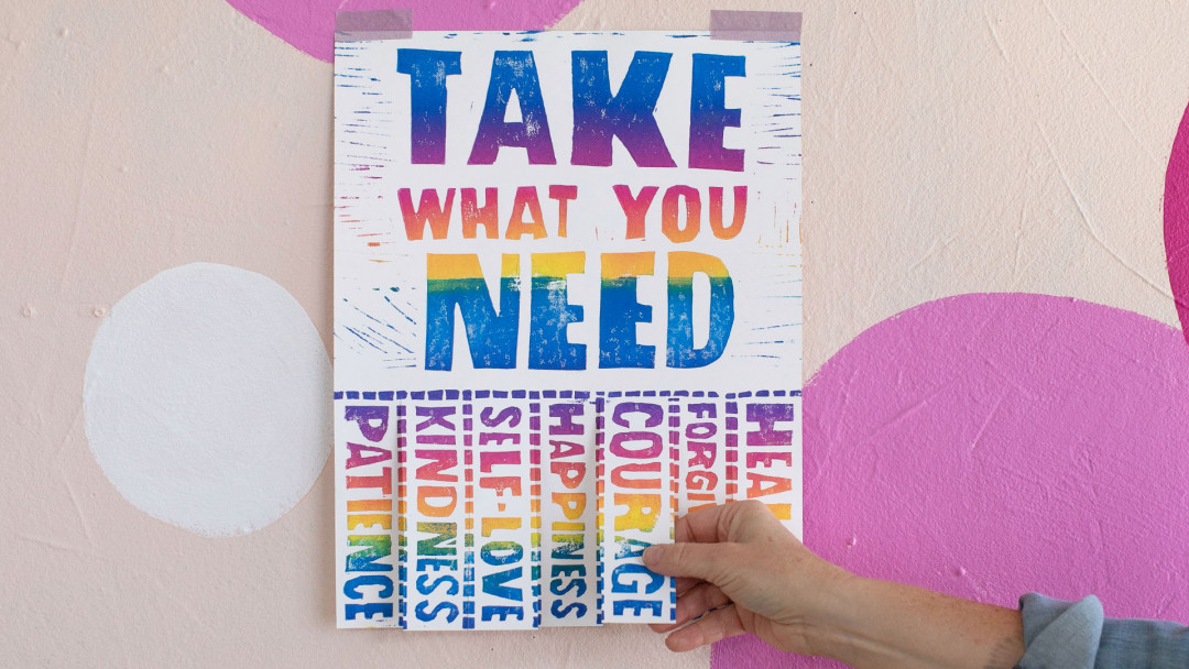 Use Your Voice: Carve and Print a Poster by Sarah Matthews - Creativebug