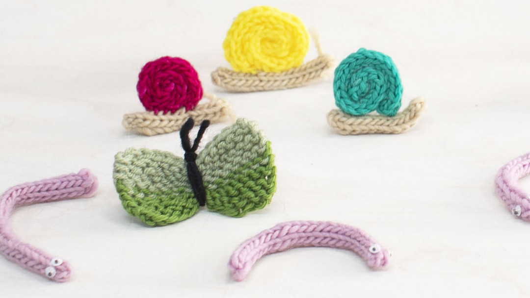 Kids Knitting: I-Cord and Garter Stitch Bugs by Faith Hale - Creativebug