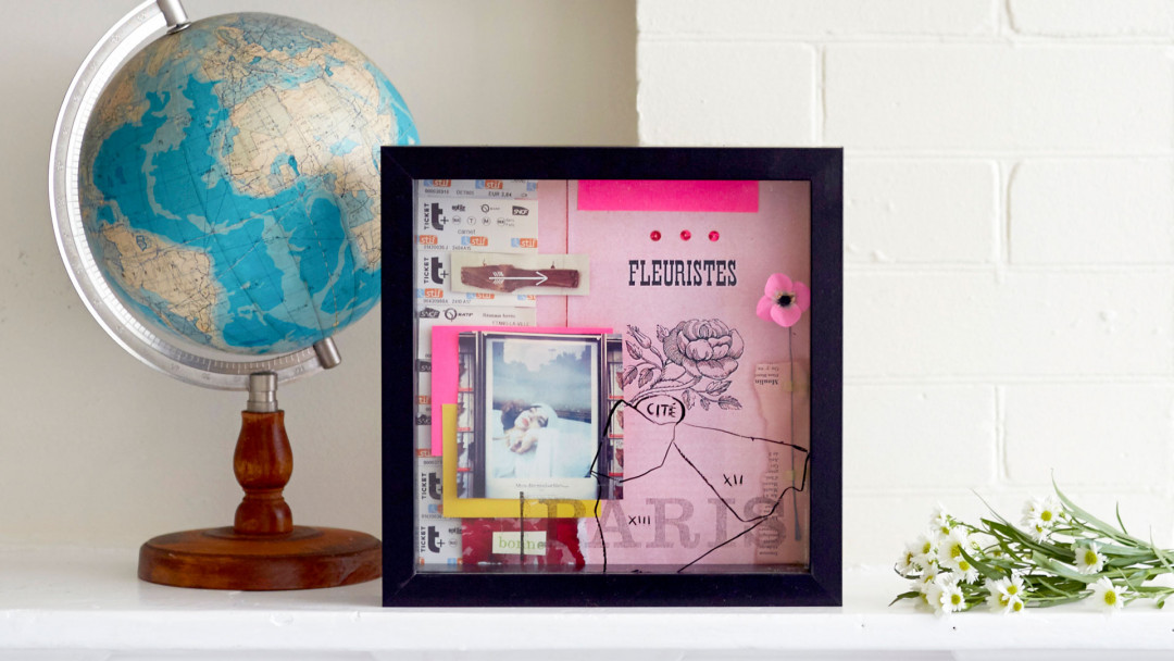 How to Make a Shadowbox Collage by Courtney Cerruti - Creativebug