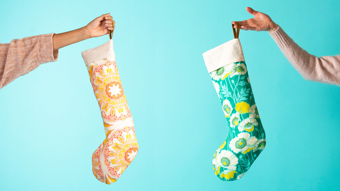 Sew Modern Christmas Stockings by Liana Allday - Creativebug